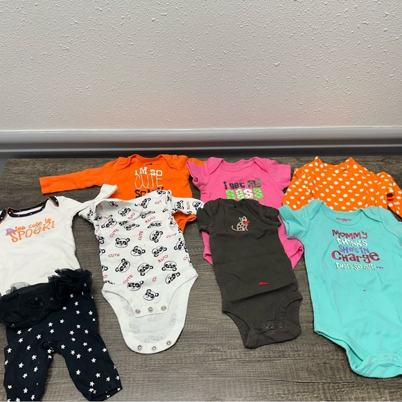 One Pieces | 8 Items Assorted Colorful Kids Onesies Newborn 3 Months ...